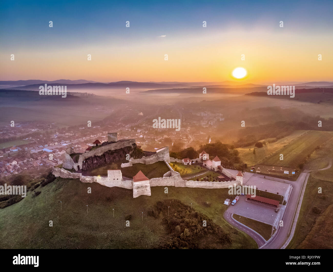 Rupea Fortress in Transylvania, Romania icon and one of the most ...