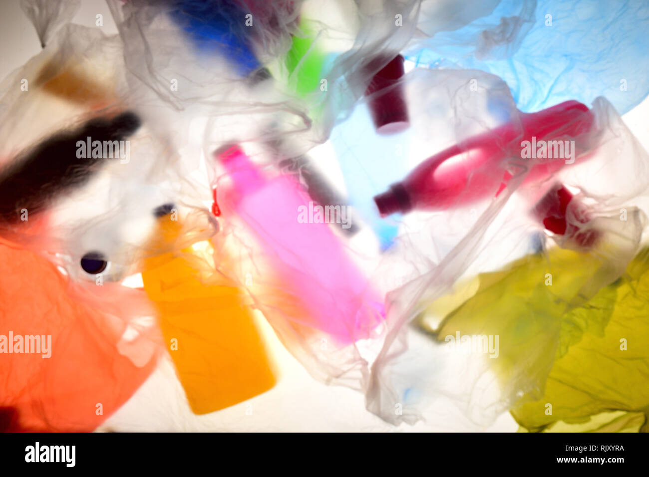 trash diffuse plastic backlight Stock Photo - Alamy