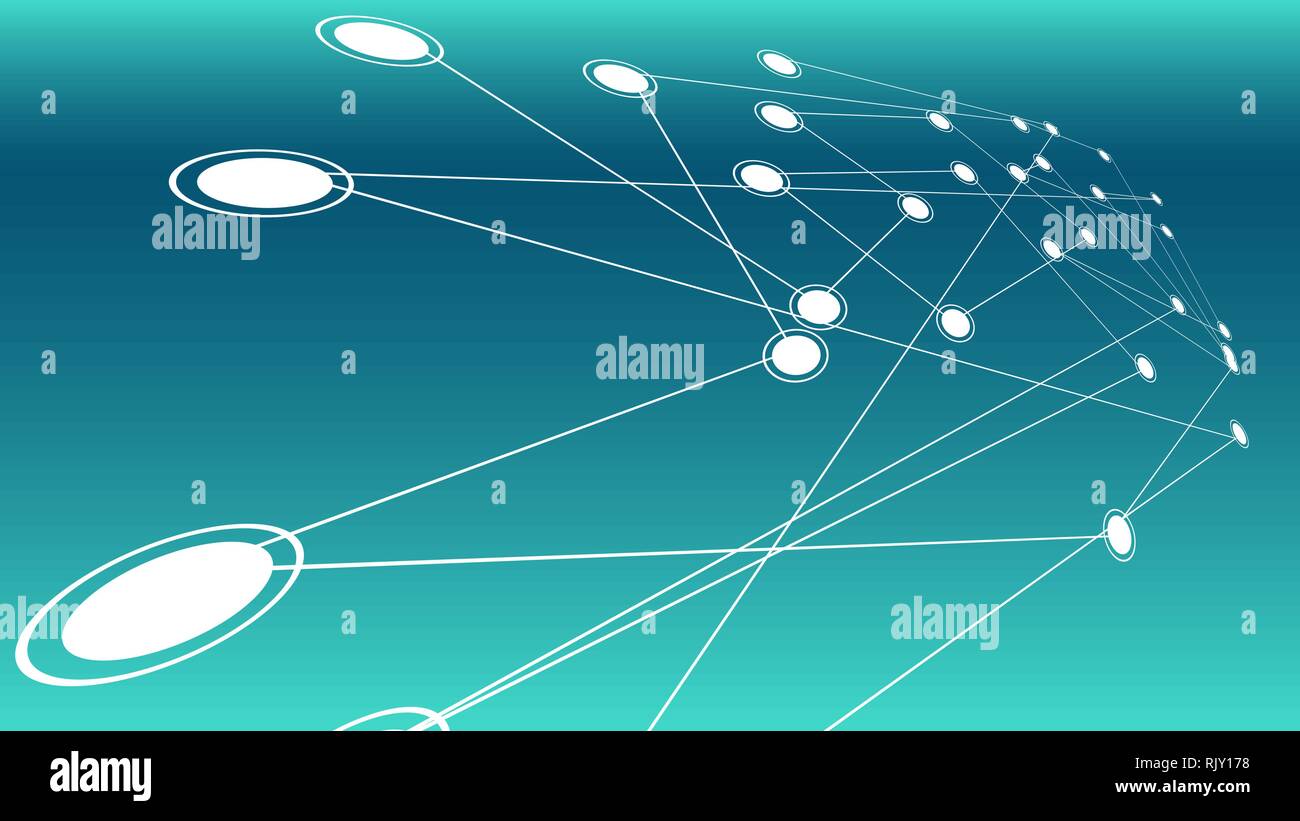 Vector line connections, abstract communication concept Stock Vector ...