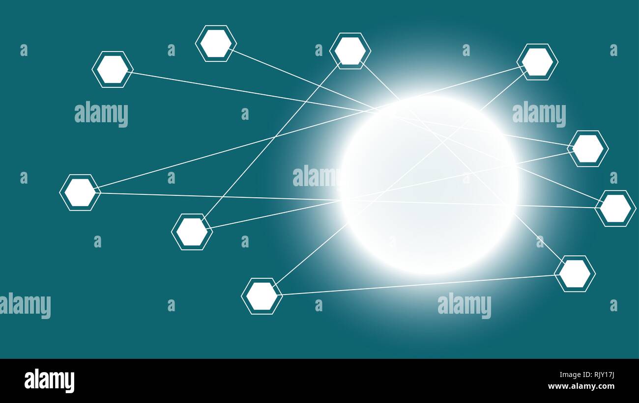 Science technology futuristic geometric background illustration Stock ...