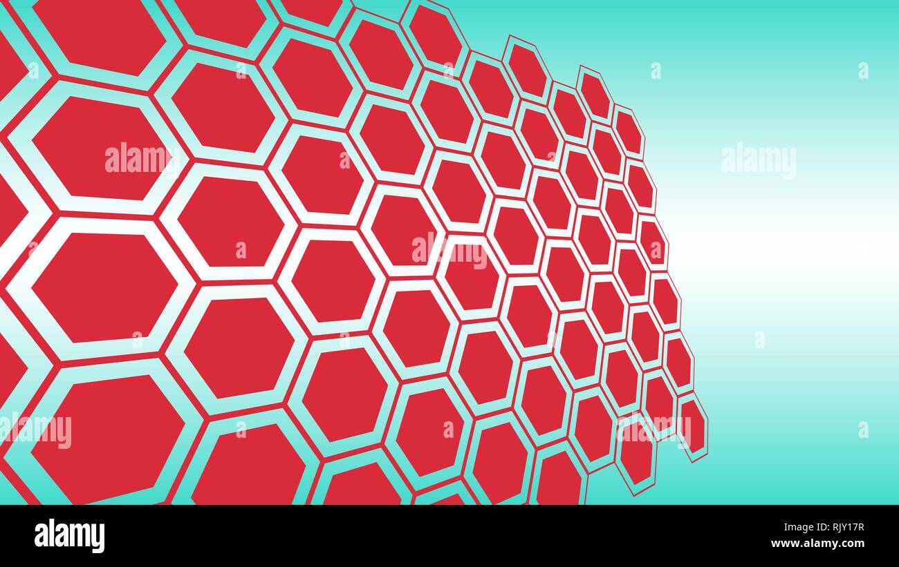 Hexagons layout template shapes, science technology background ...