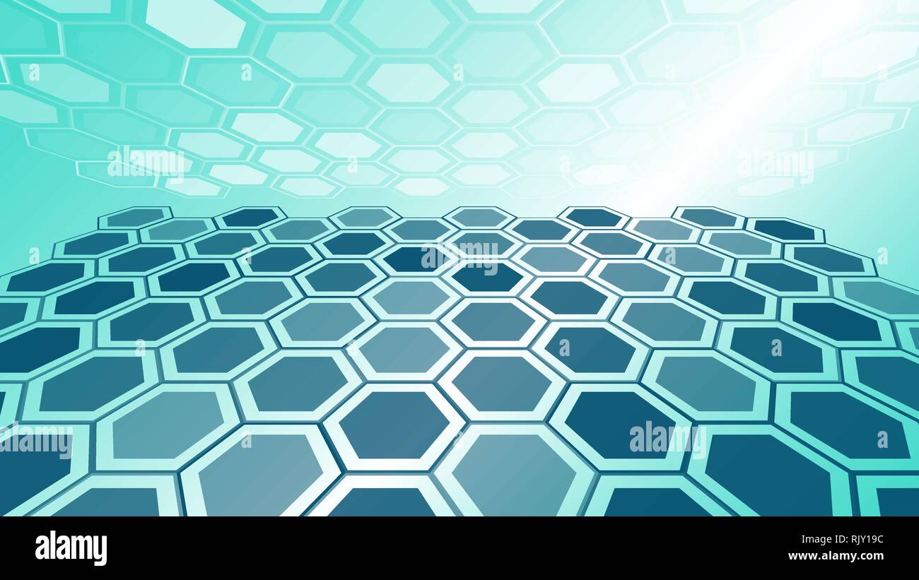 Hi-tech futuristic illustration backgrounds geometric concept Stock ...