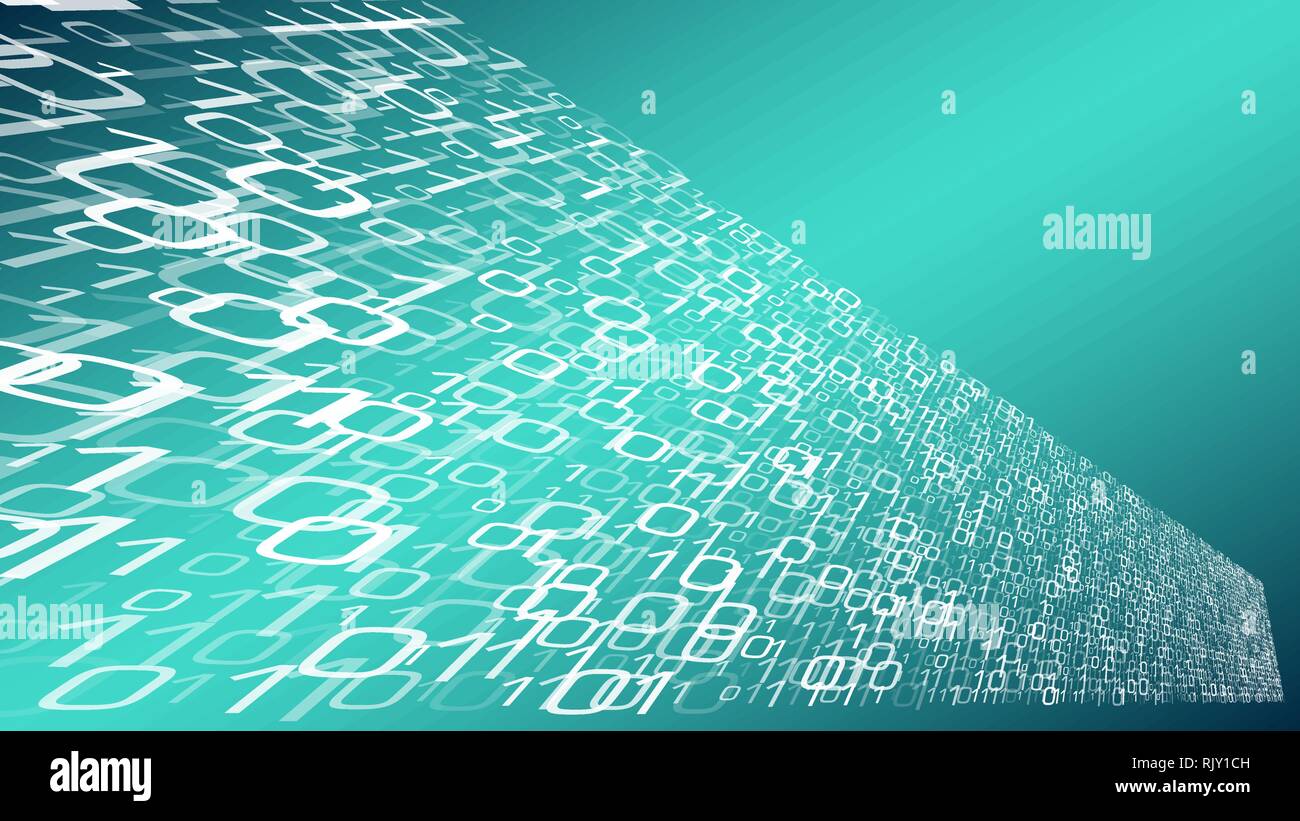 Machine learning vector concept, cloud computing numbers chaos Stock Vector Image & Art - Alamy