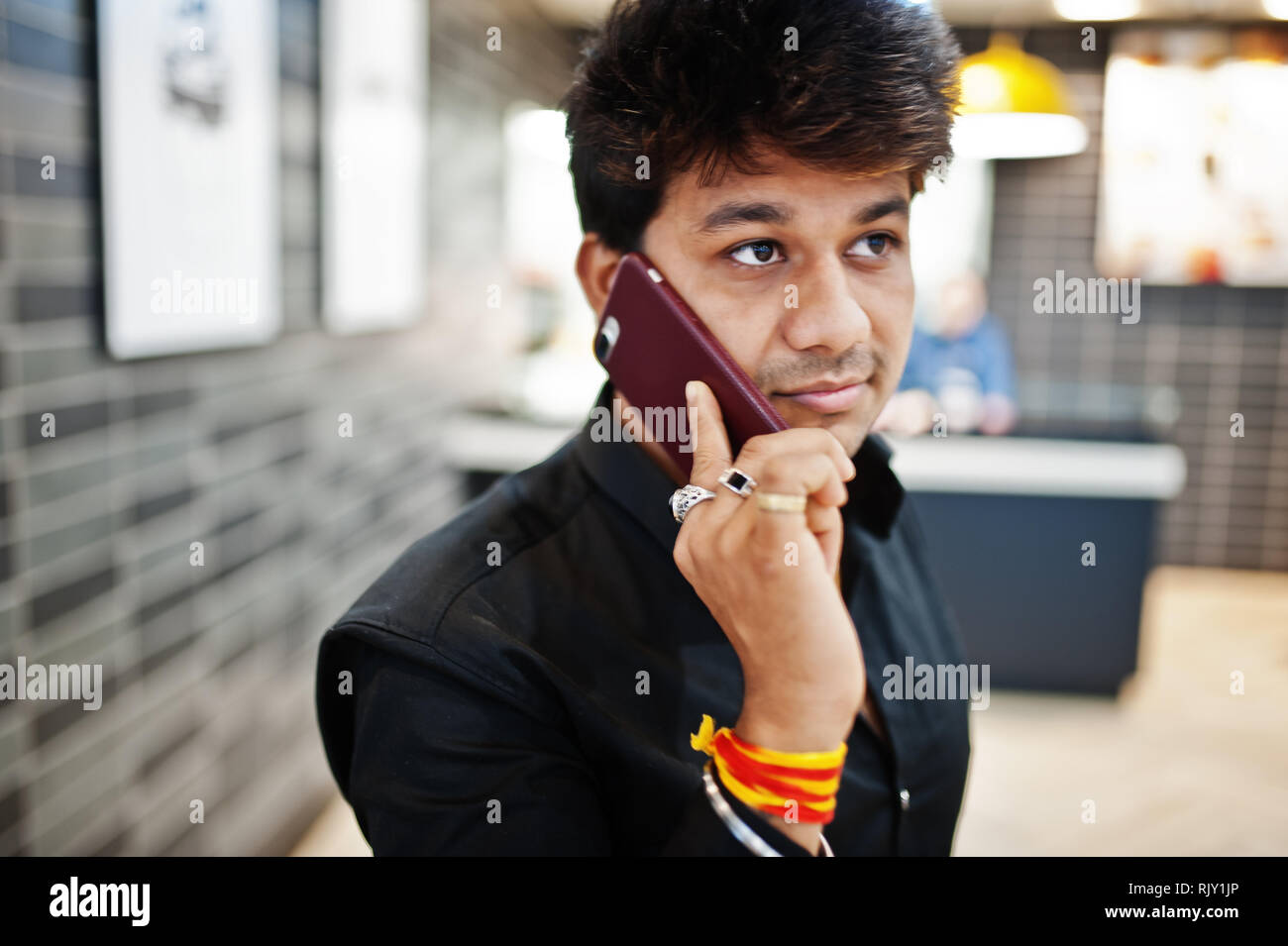 Customer talking to fast food worker hi-res stock photography and ...