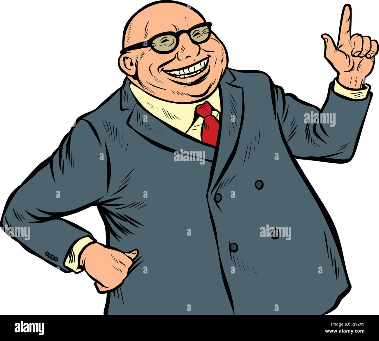 Art boss cartoon comic hi-res stock photography and images - Alamy