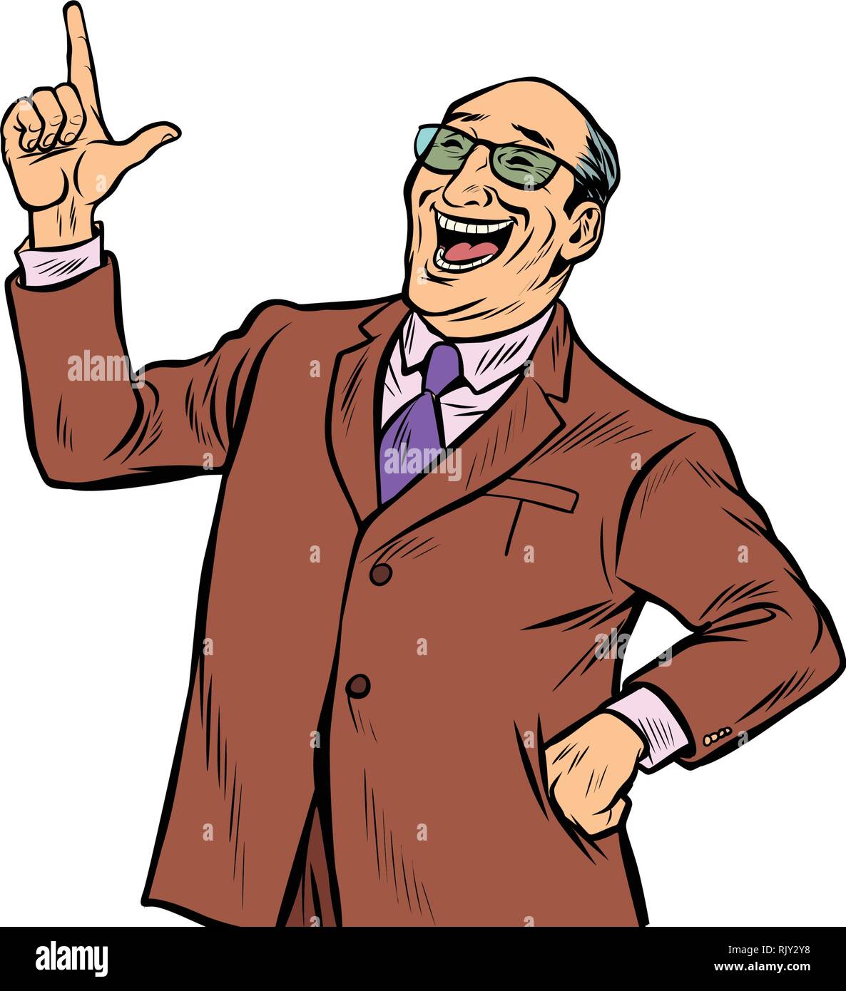 Art boss cartoon comic hi-res stock photography and images - Alamy