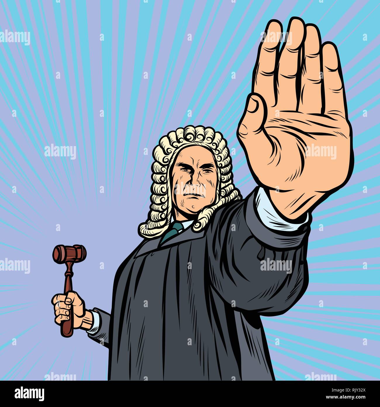 Justice hammer Stock Vector Images - Alamy