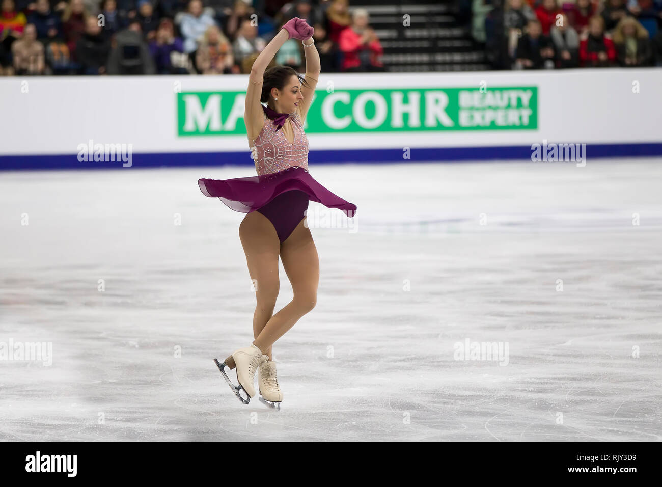 Belarus, Minsk, Ice Arena, January 25, 2019. European Figure Skating ...