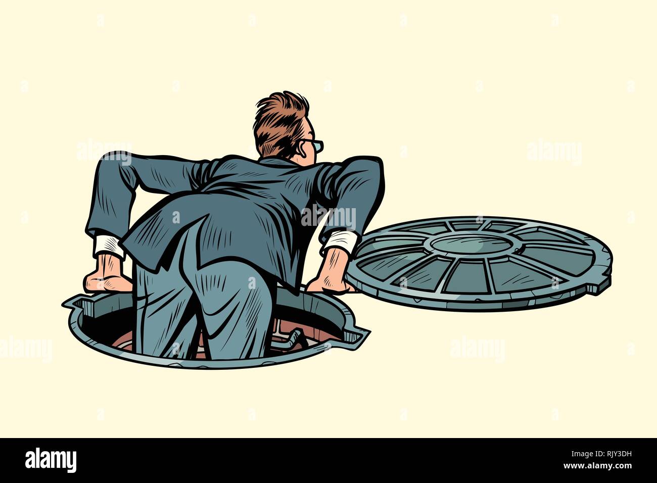 Round drain lid Stock Vector Images - Alamy