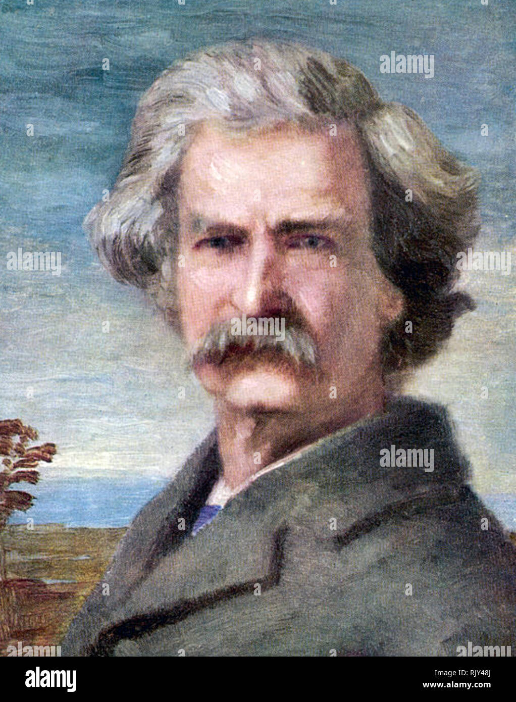 MARK TWAIN (1835-1910) American writer and lecturer Stock Photo - Alamy