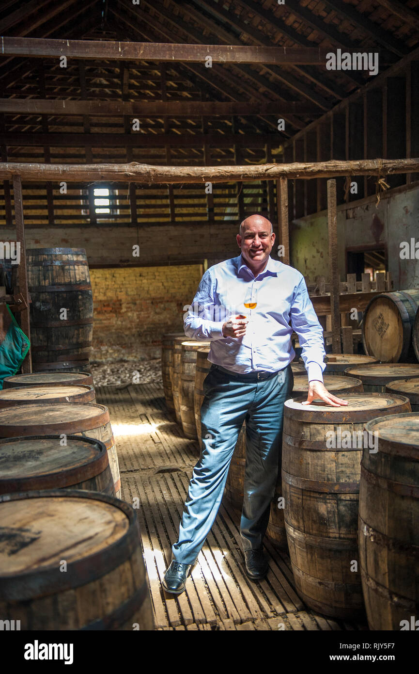 Keith Batt, an Australian entrepreneur turned whisky distiller and ...