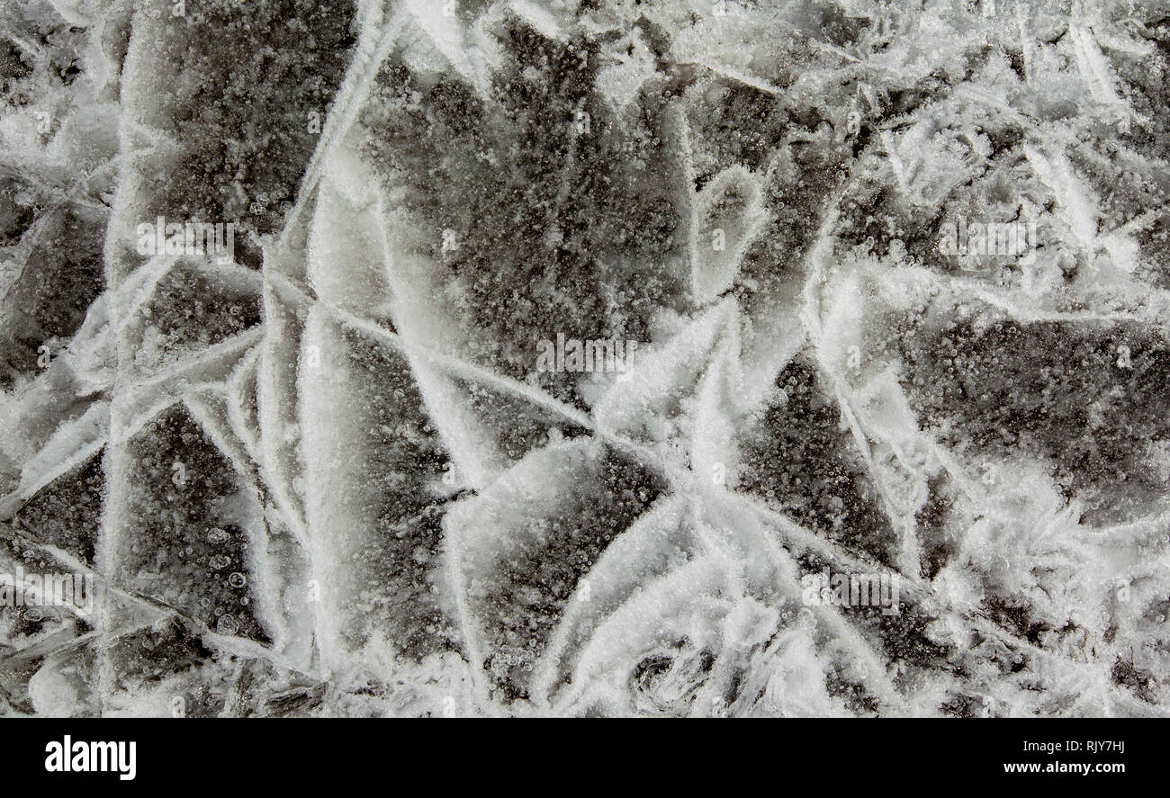Background texture of bubbles in ice sheet Stock Photo - Alamy