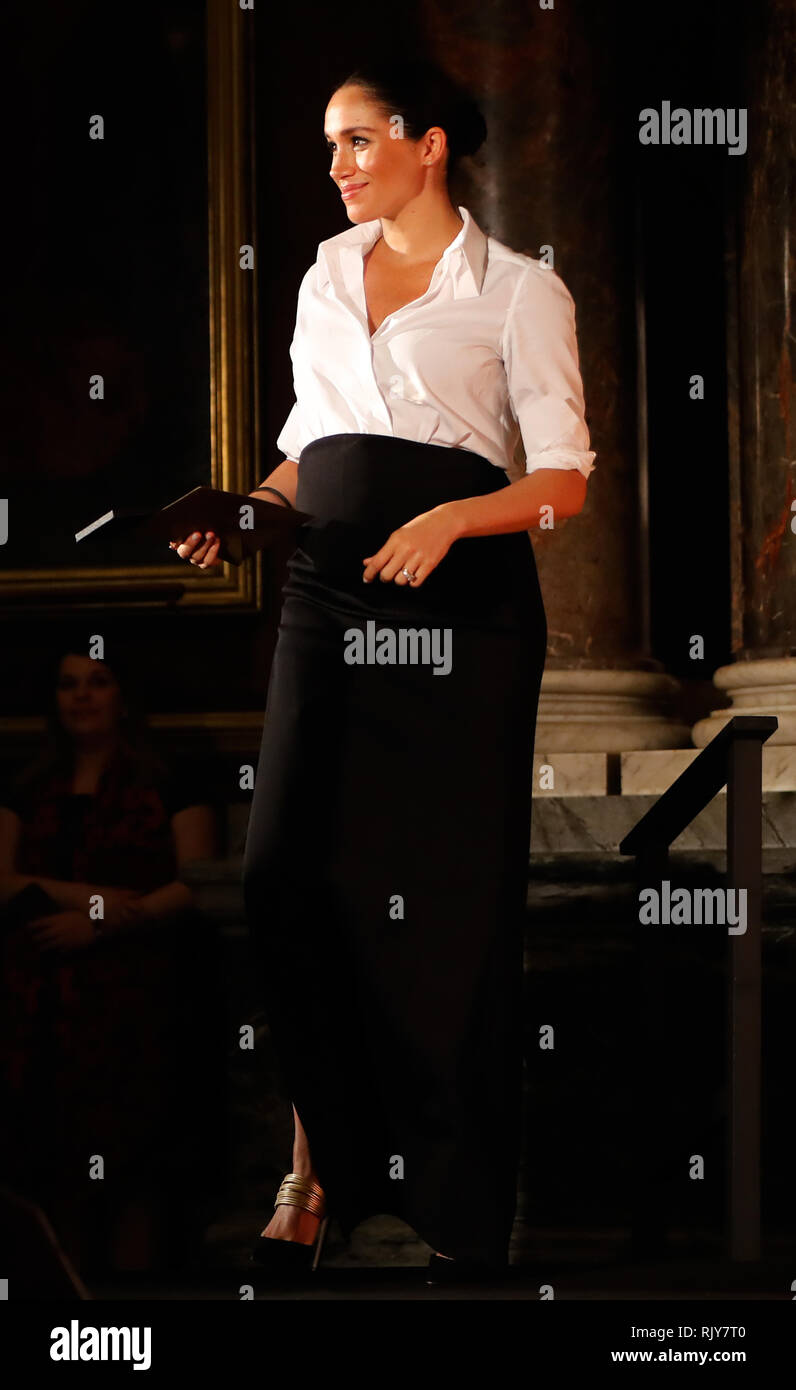 The Duchess of Sussex presents the Celebrating Excellence Award to ...