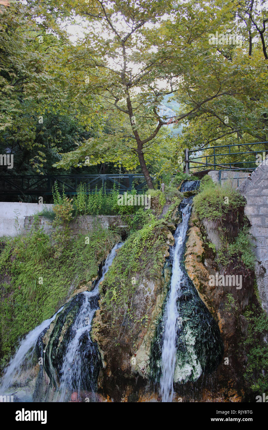 River and Springs in Pozar Thermal Baths Aridaia Greece Stock Photo - Alamy