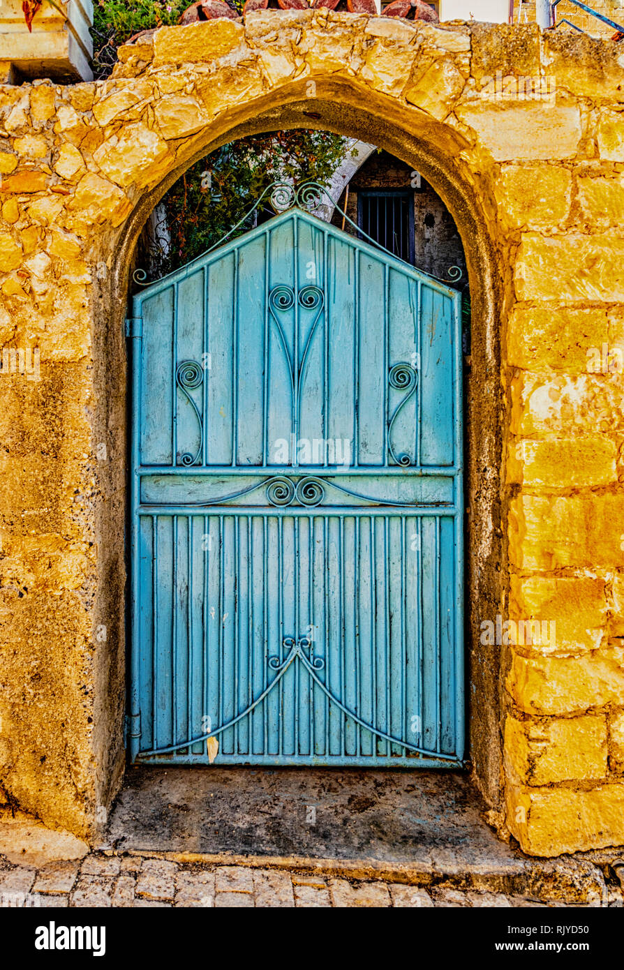 Colorful doors of Turkey are unique and fascinating Stock Photo - Alamy
