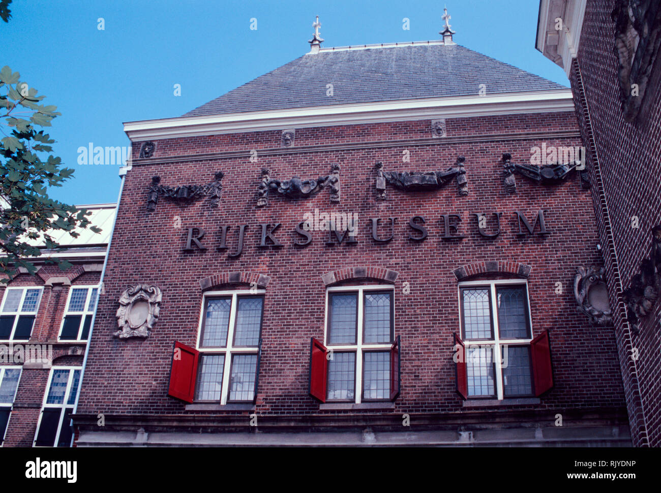 Netherlands, Amsterdam, Rijksmuseum Museum, Detail Facade Stock Photo ...