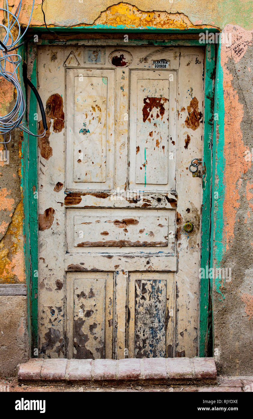 Colorful doors of Turkey are unique and fascinating Stock Photo - Alamy