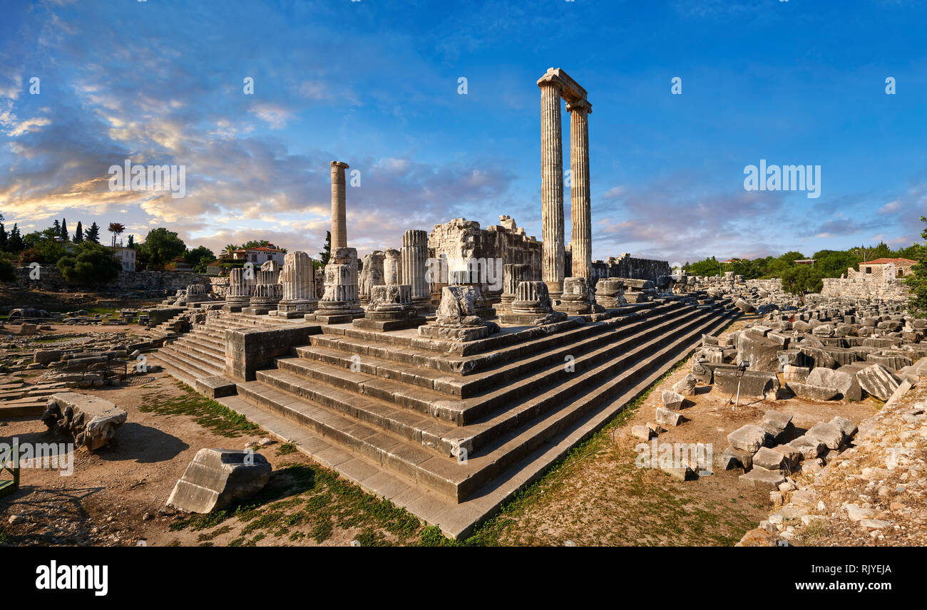 Picture of the steps & columns of the ruins of the Ancient Ionian Greek ...