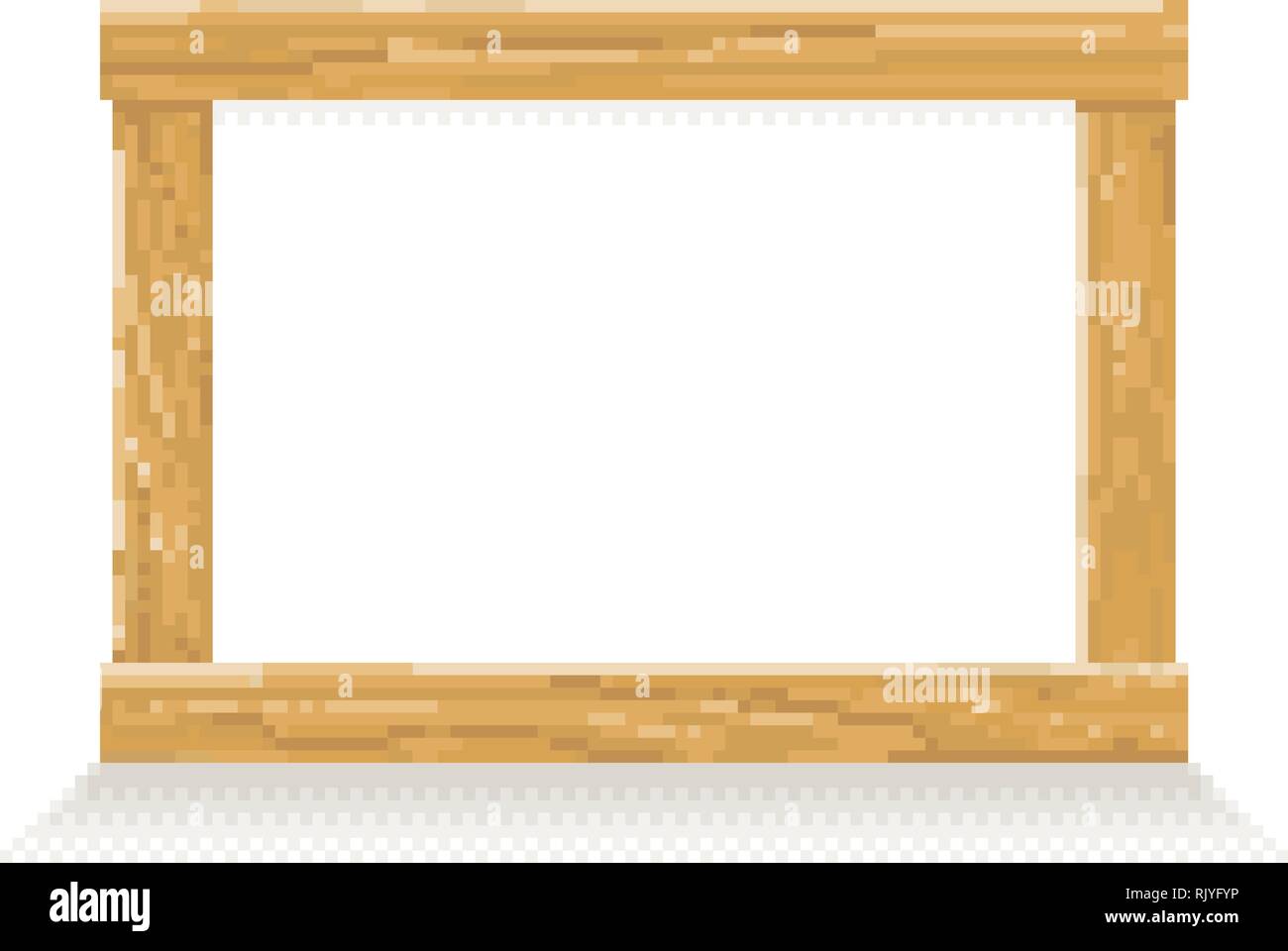 Wooden Pixel Art Background Sign Stock Vector Image & Art - Alamy