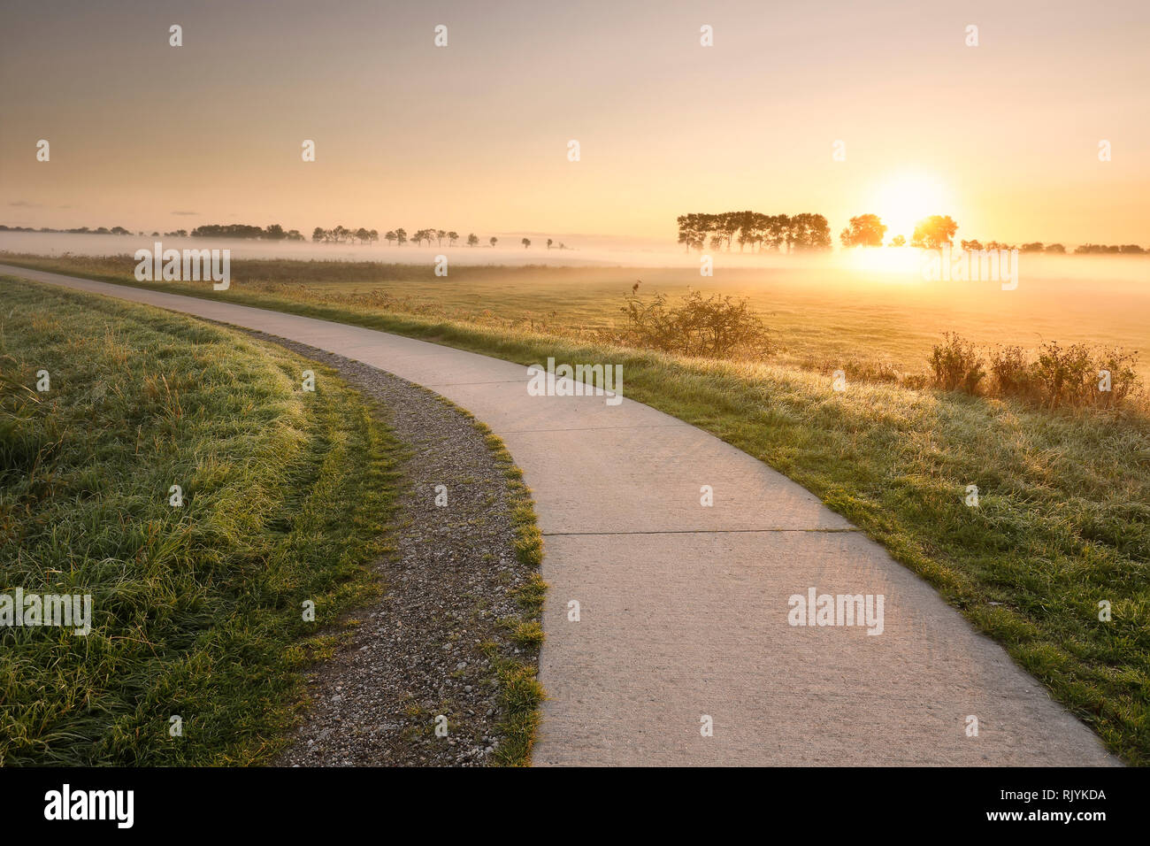Beautiful cycling road hi-res stock photography and images - Alamy
