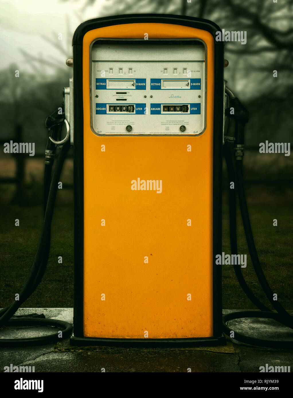 historic gas station in Germany Stock Photo - Alamy
