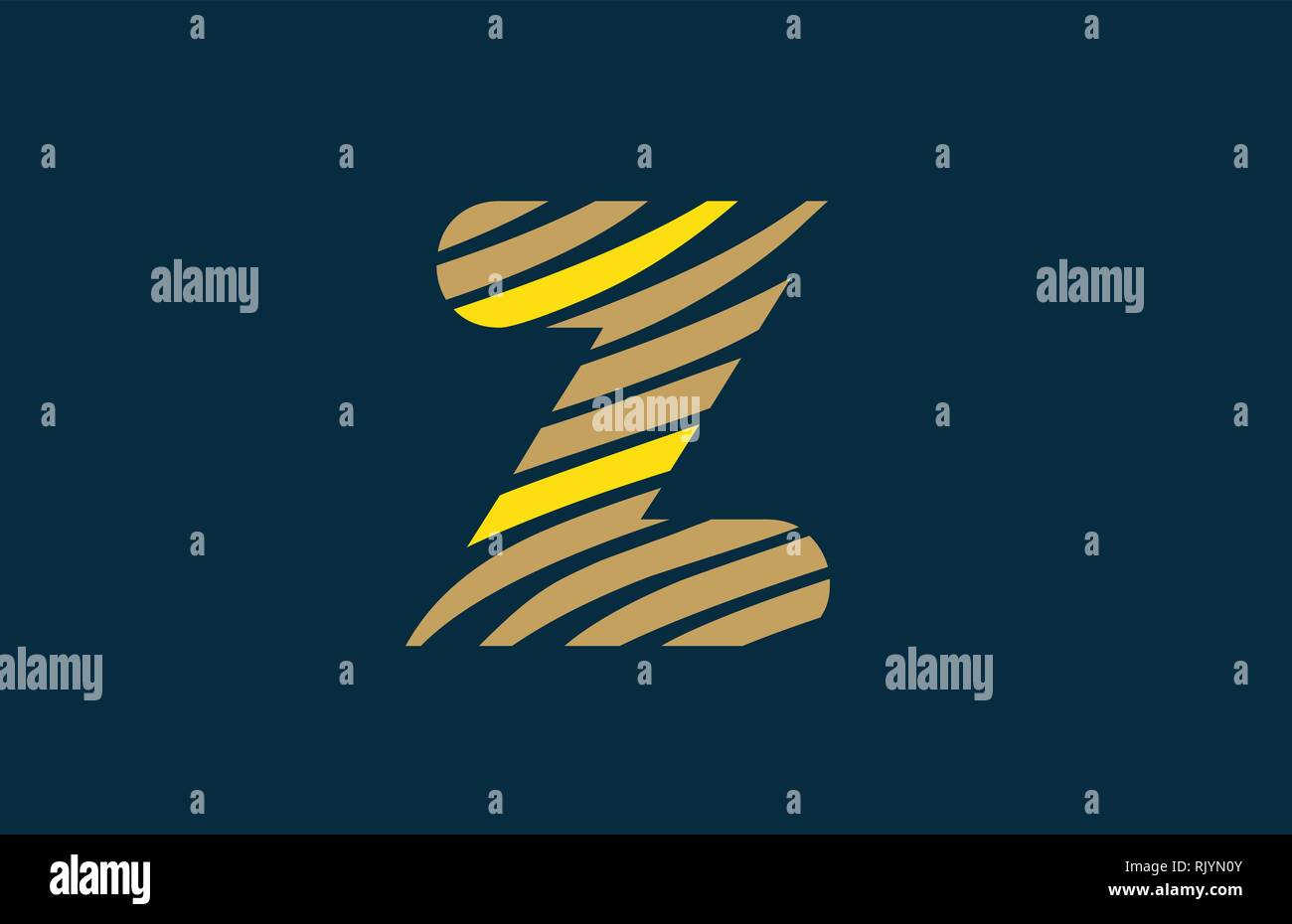 design of alphabet letter z with lines stripe as a logo for a company ...