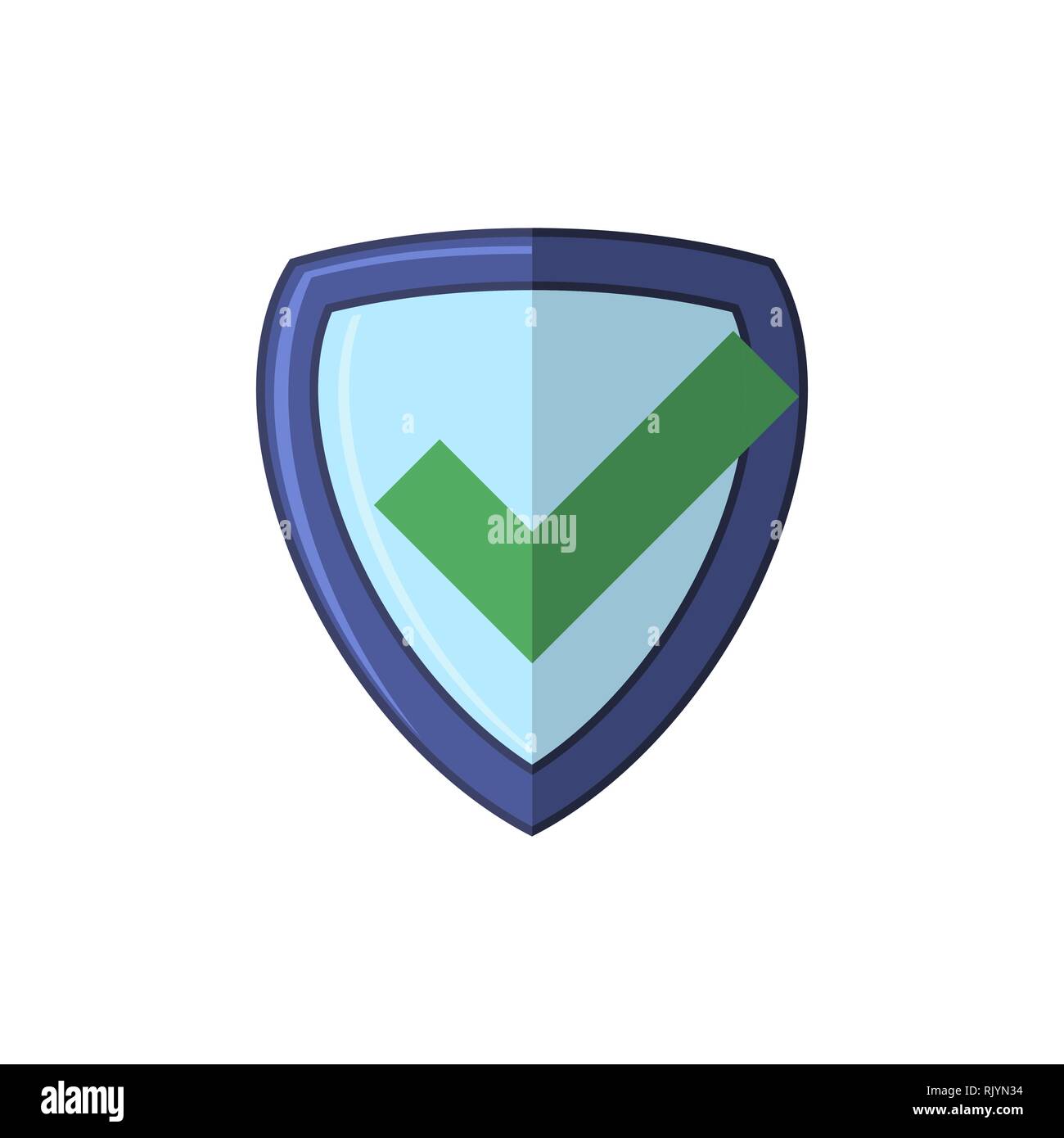Security Check Icon, Shield Logotype, Protect Sign. Mark Approved Logo ...
