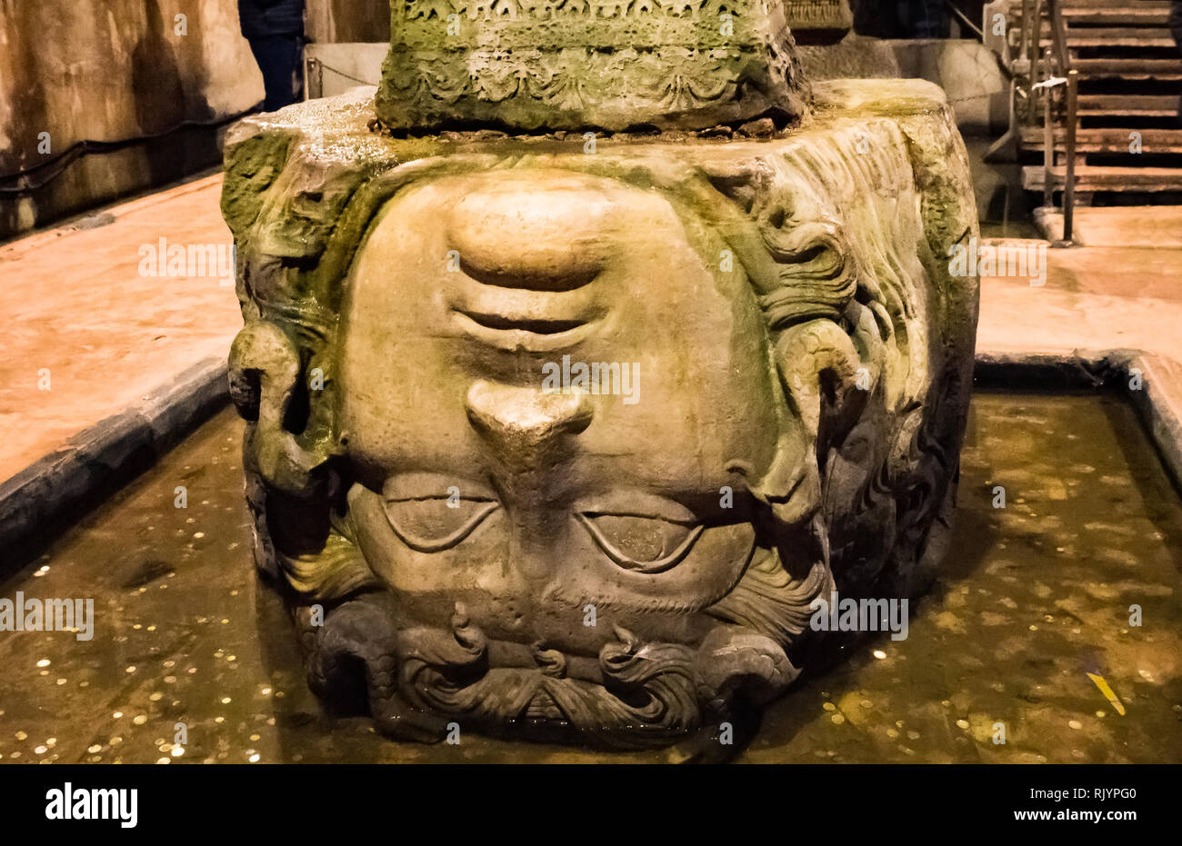 Basilica cistern istanbul medusa hi-res stock photography and images ...