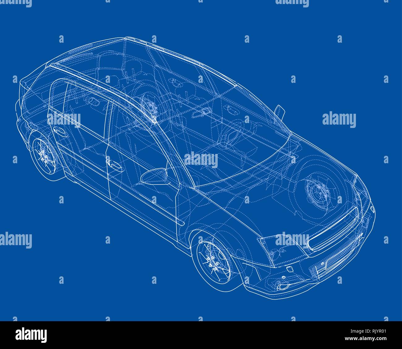 Wireframe car hi-res stock photography and images - Alamy