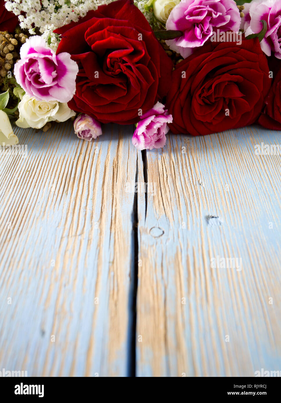 beautiful rose and carnation bouquet Stock Photo - Alamy