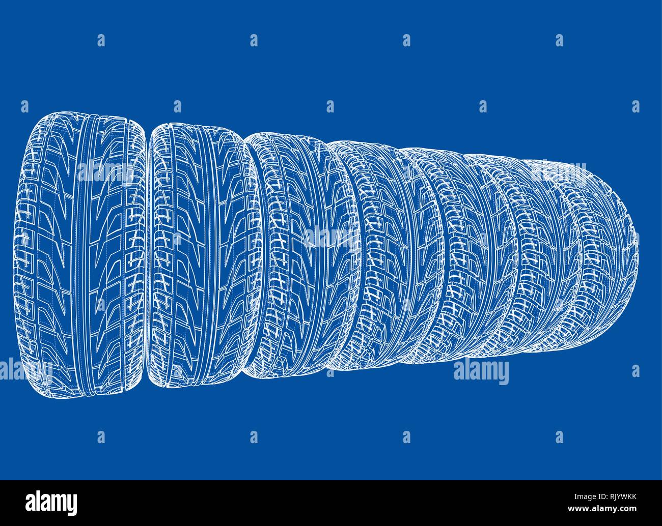 Car tires concept. Vector rendering of 3d Stock Vector Image & Art - Alamy