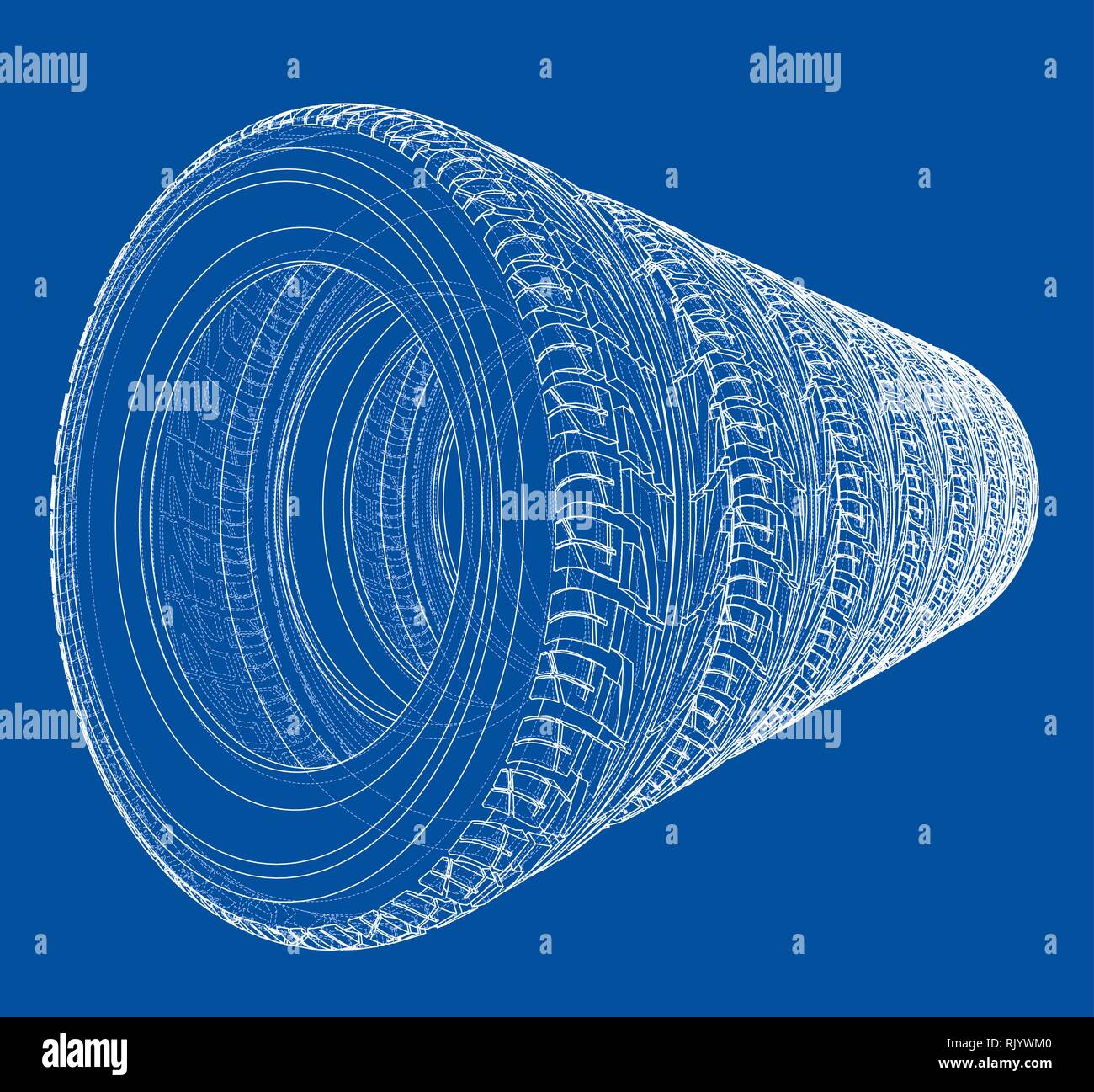 Car tires concept. Vector rendering of 3d Stock Vector Image & Art - Alamy