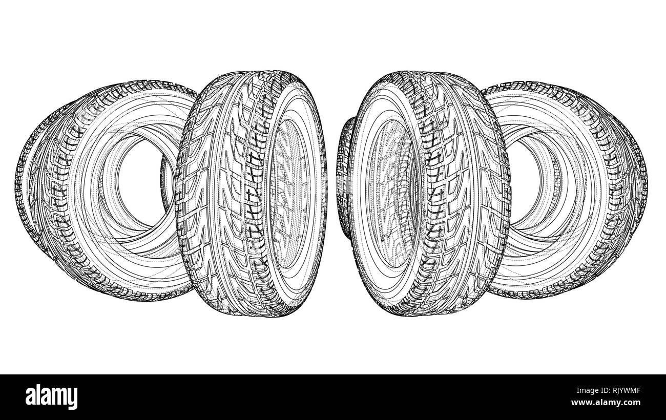 Spare tire cover Stock Vector Images - Alamy