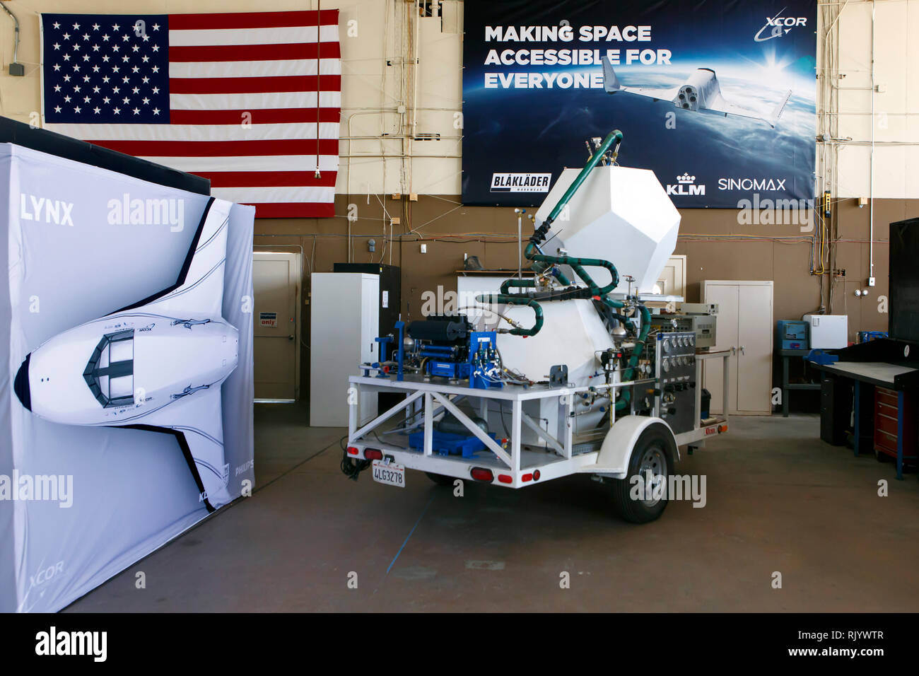 At the Mojave air and space port XCOR aerospace is opening their doors ...