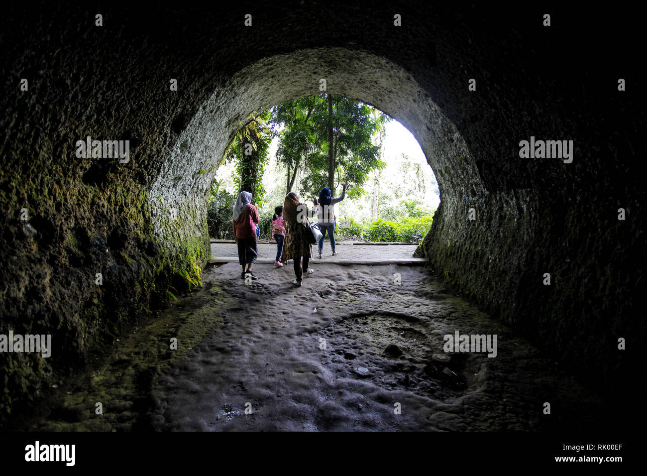 Bandung, West Java, Indonesia. 17th Dec, 2018. Tourists are seen ...