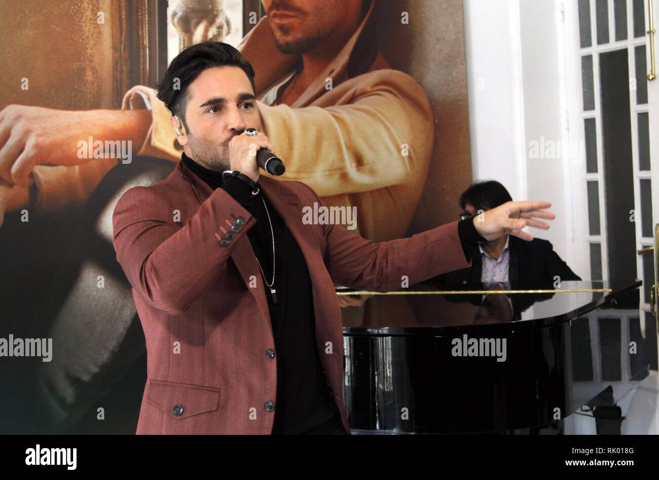 Singer David Bustamante during album premiere “ Heroes en tiempos de ...