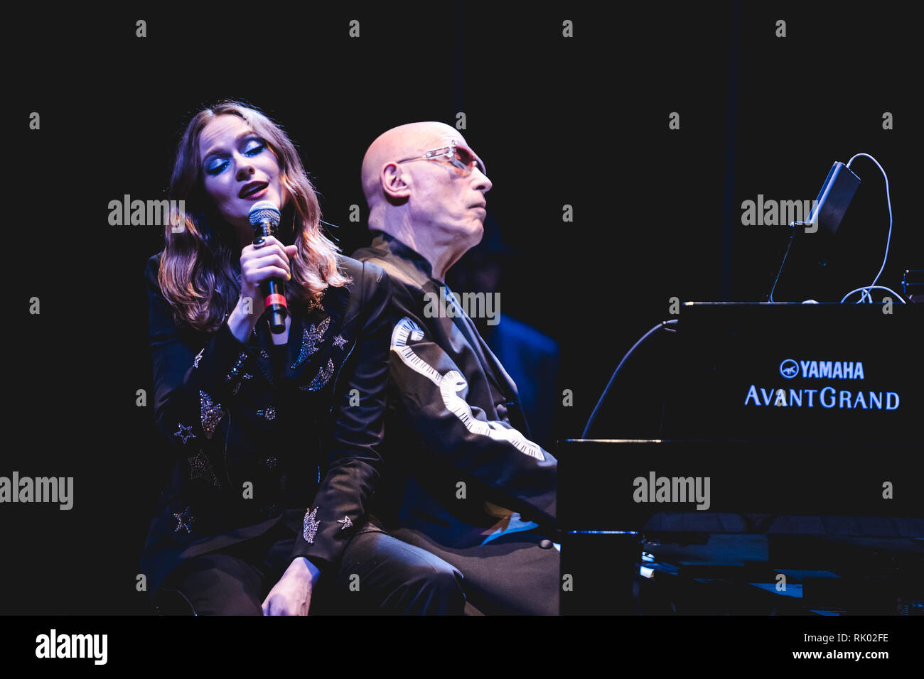 Los Angeles, Ca, USA. 7th Feb, 2019. Evan Rachel Wood and Mike Garson ...