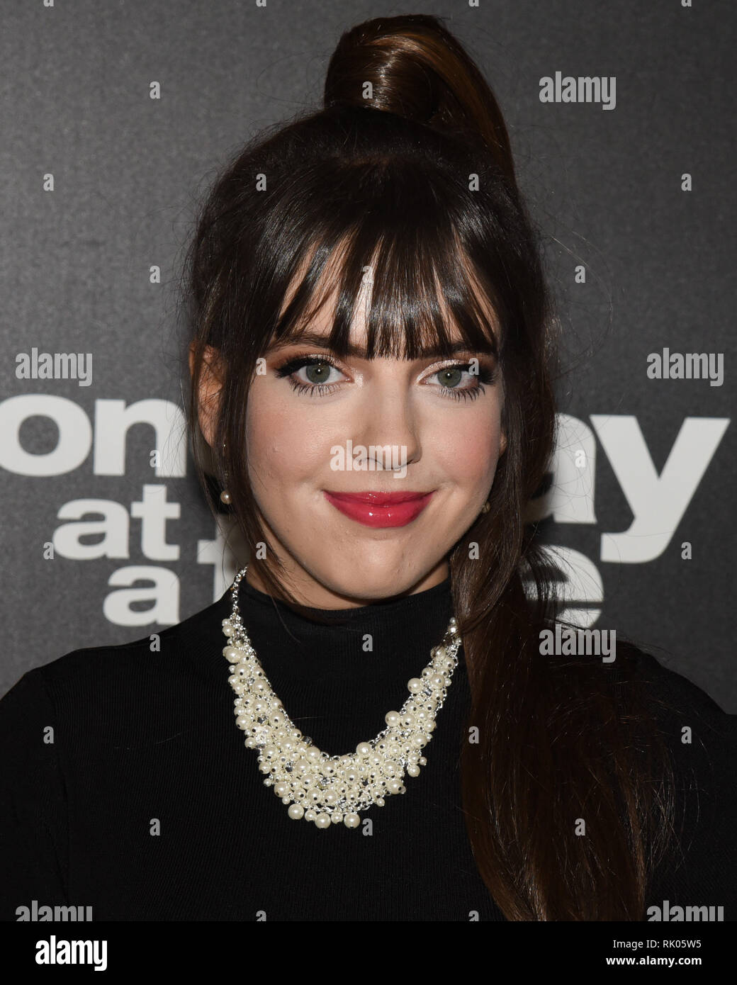 February 7, 2019 - SHERIDAN PIERCE attends Netflix's ''One Day at a ...