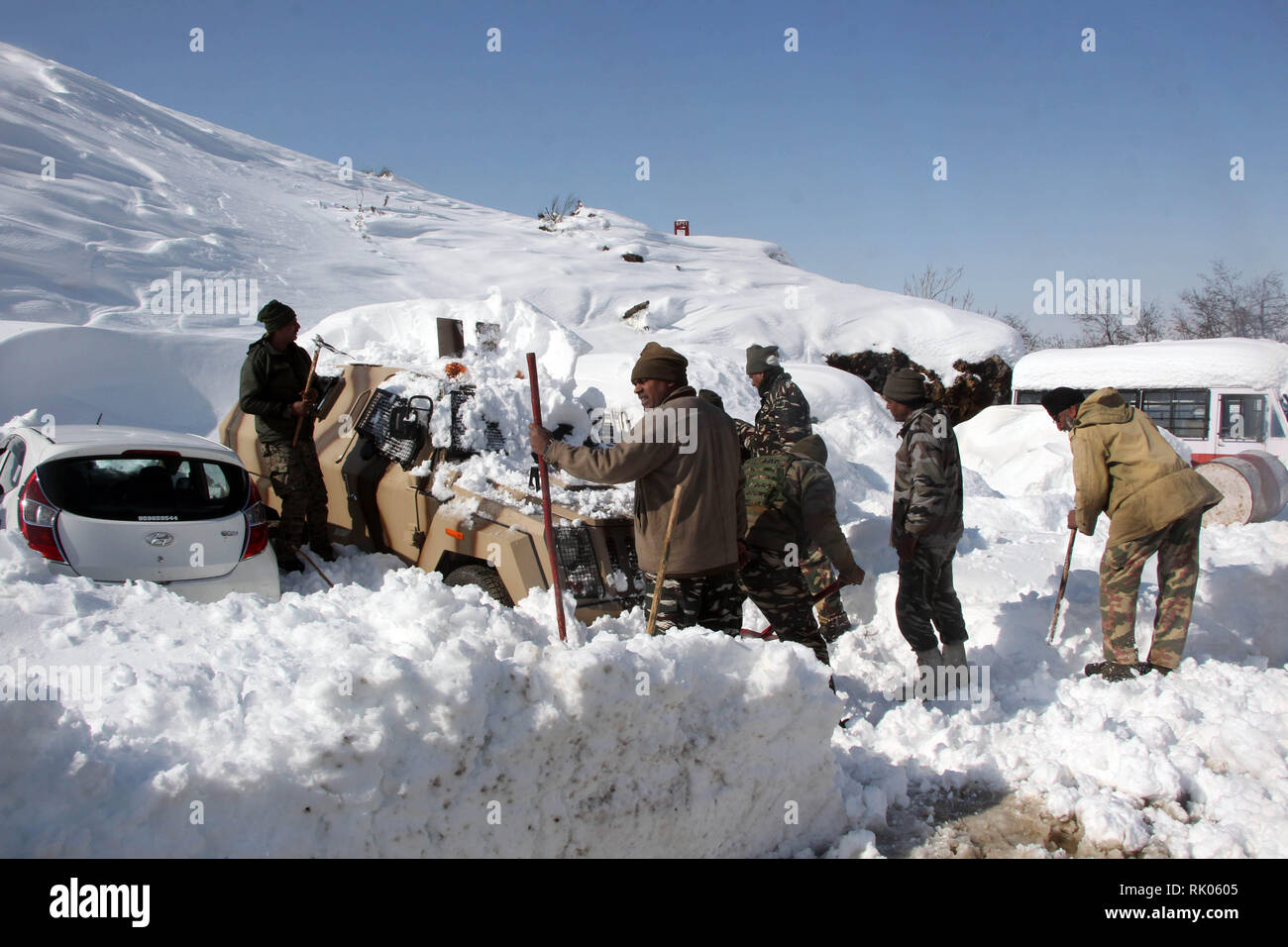 Indian paramilitary vehicles hi-res stock photography and images - Alamy