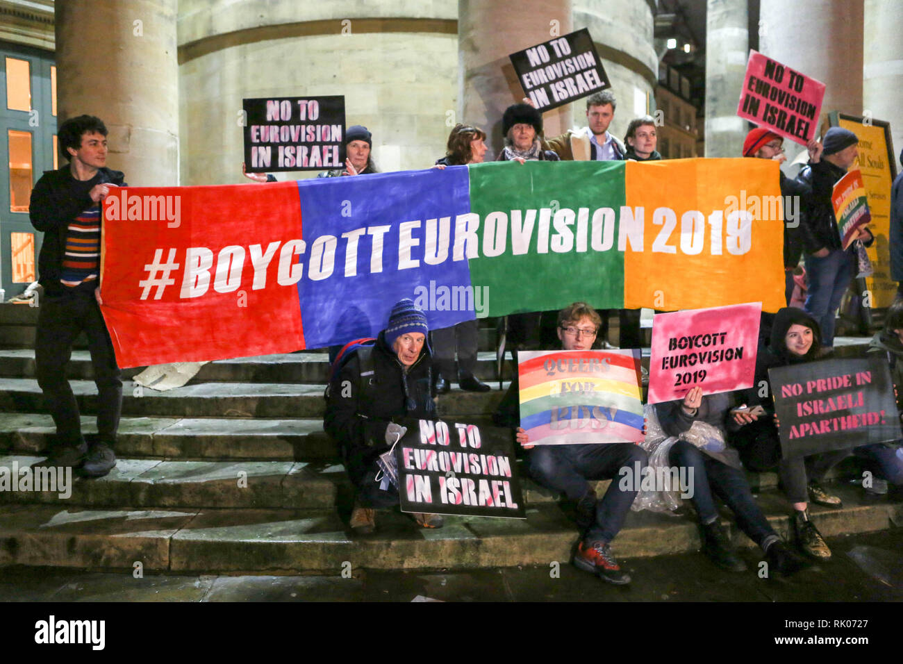 Eurovision protest hi-res stock photography and images - Alamy