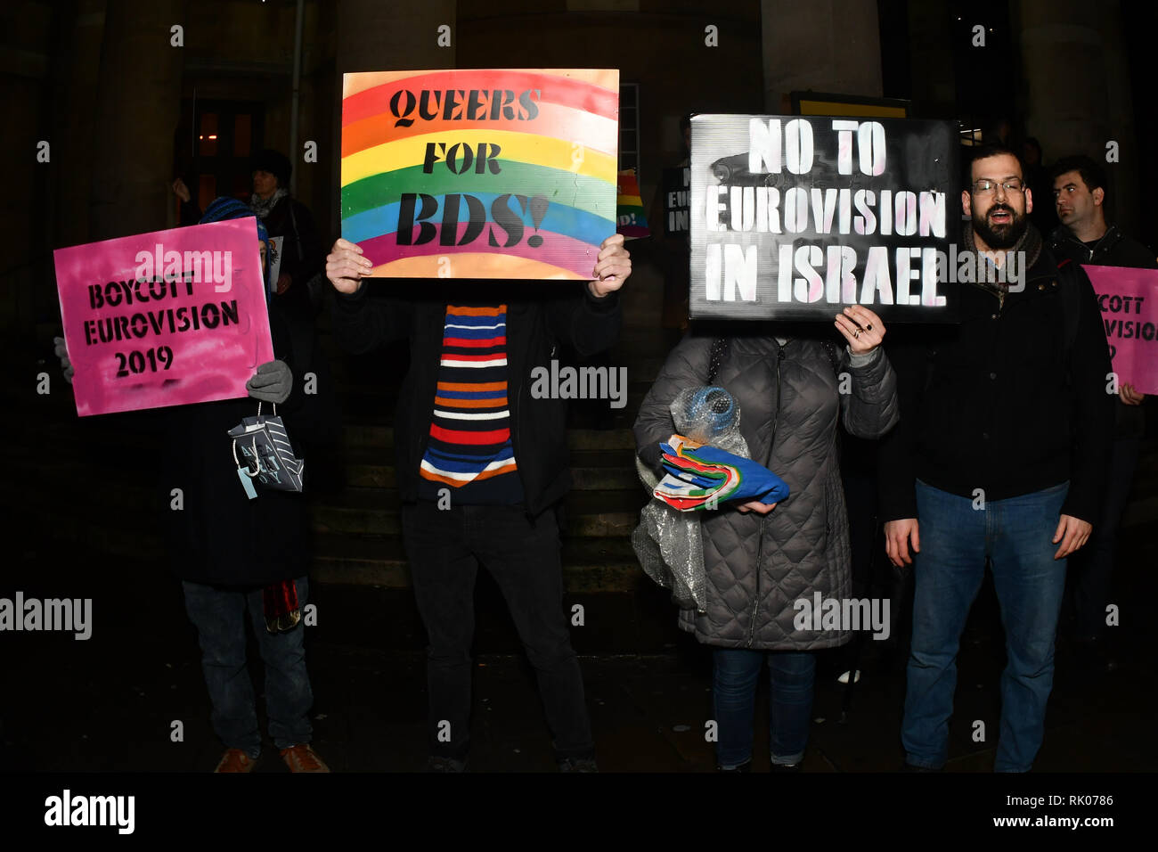 London, UK. 8th Feb 2019. BDS Movement with solidarity Palestine to say ...