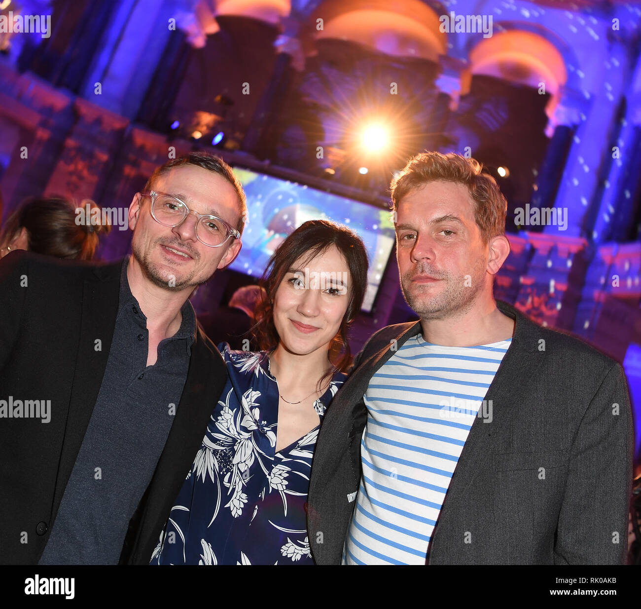 Berlin, Germany. 08th Feb, 2019. 69th Berlinale: The actors Florian ...