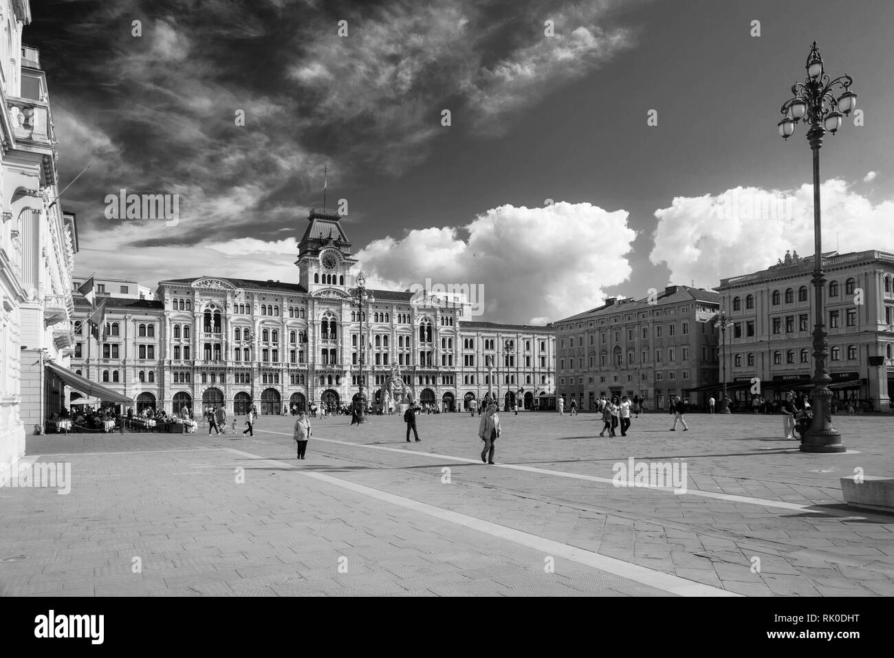 Trieste tower Black and White Stock Photos & Images - Alamy