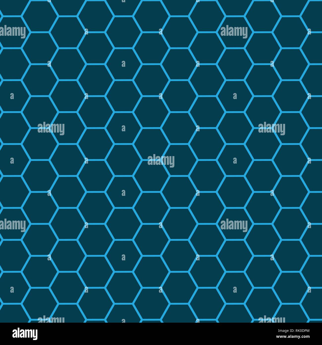 Hexagon grid vector pattern background in blue colors palette Stock ...