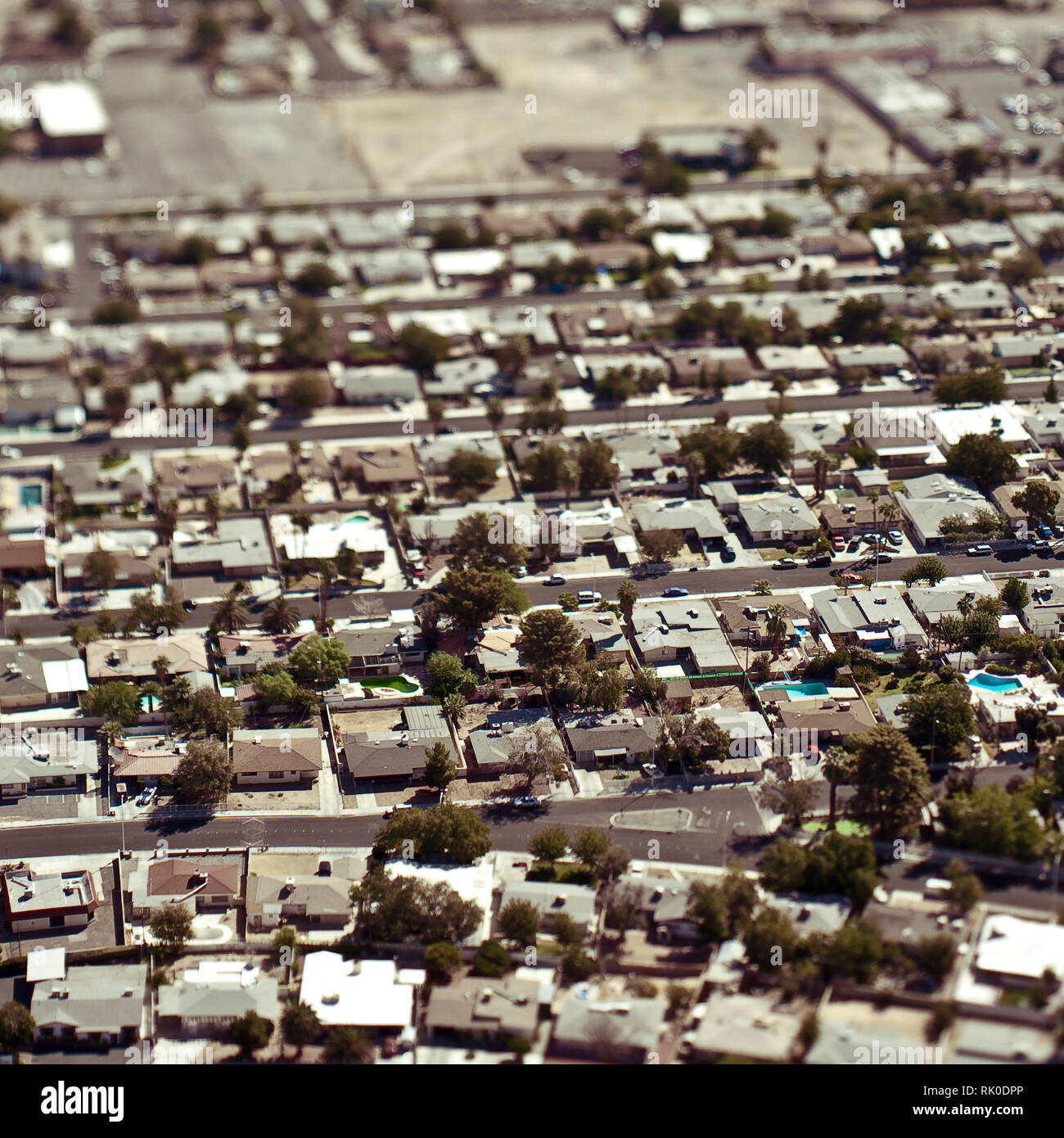 Aerial View of Residential Area Stock Photo - Alamy
