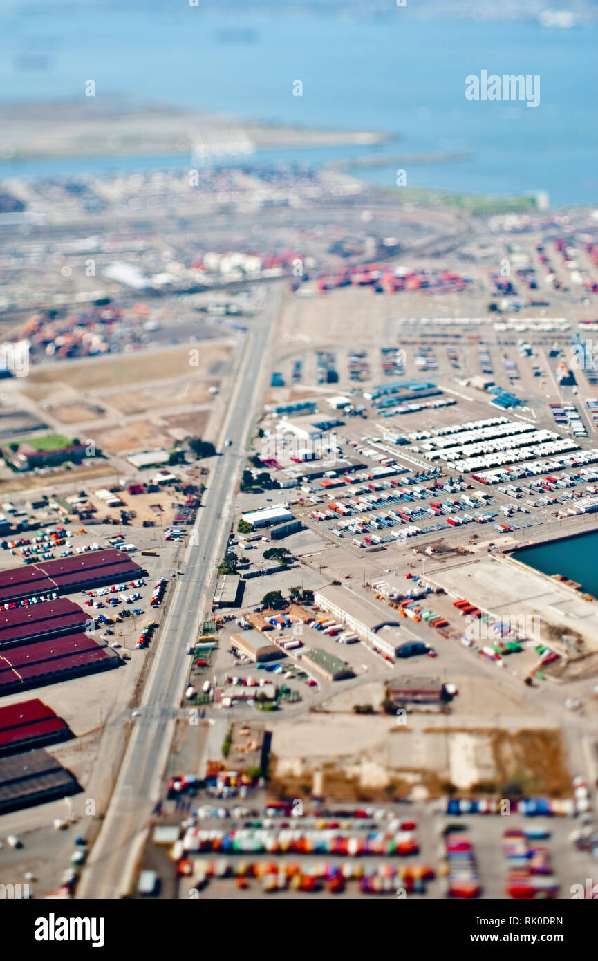 Aerial View of Industrial Area Stock Photo - Alamy