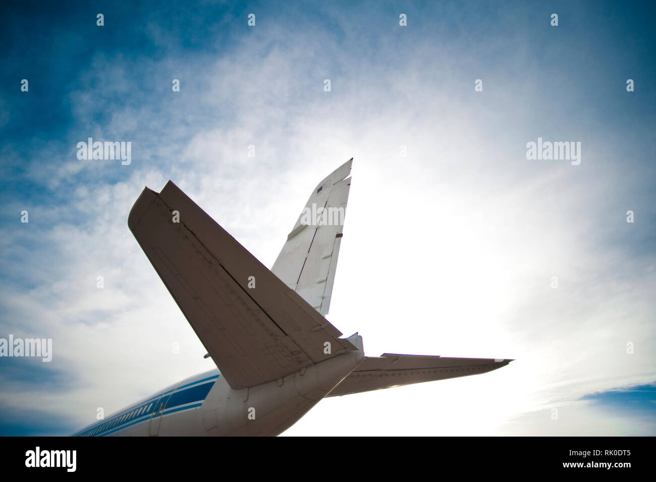 Tail of a Plane Stock Photo - Alamy