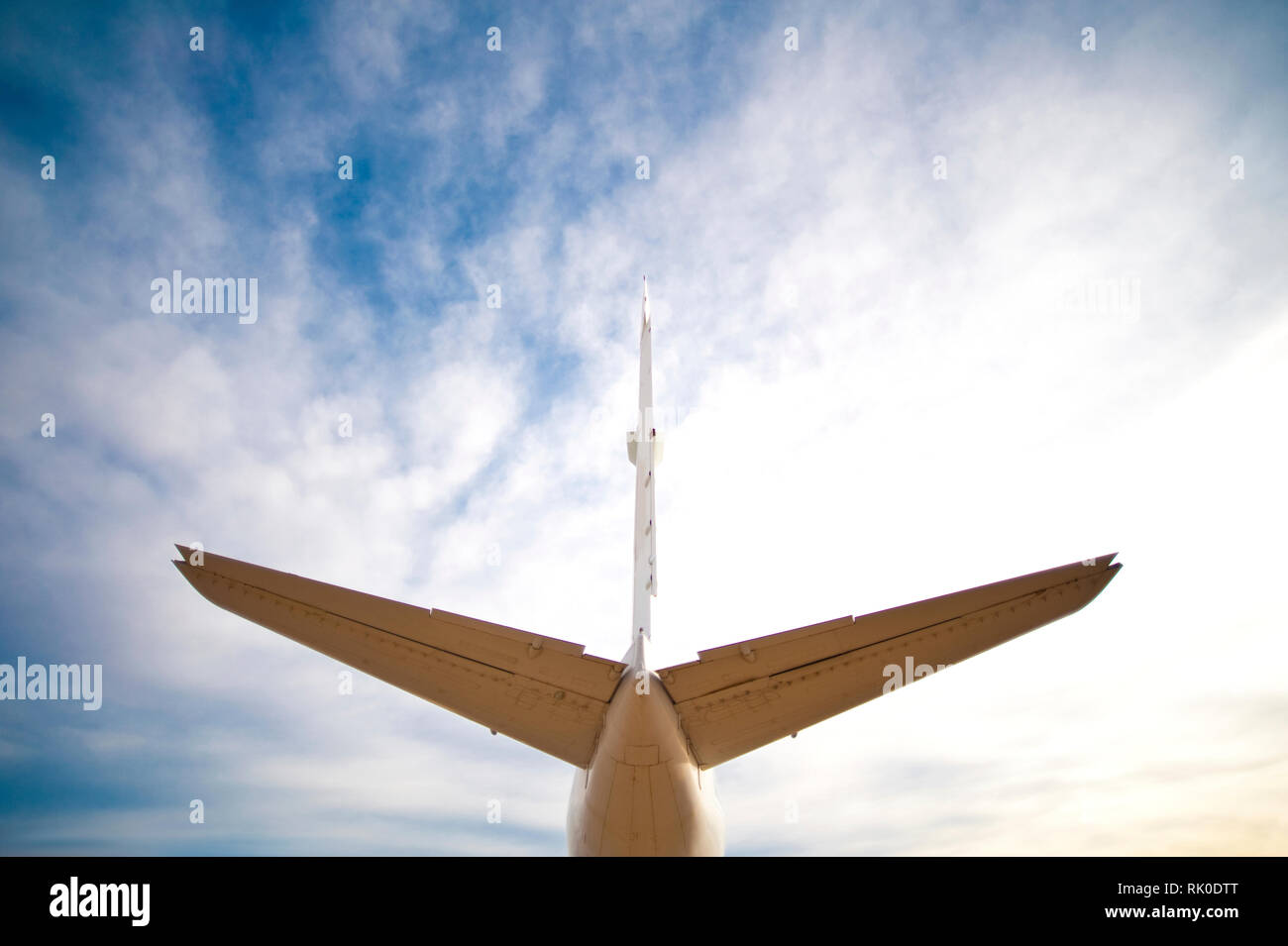 Tail of a Plane Stock Photo - Alamy