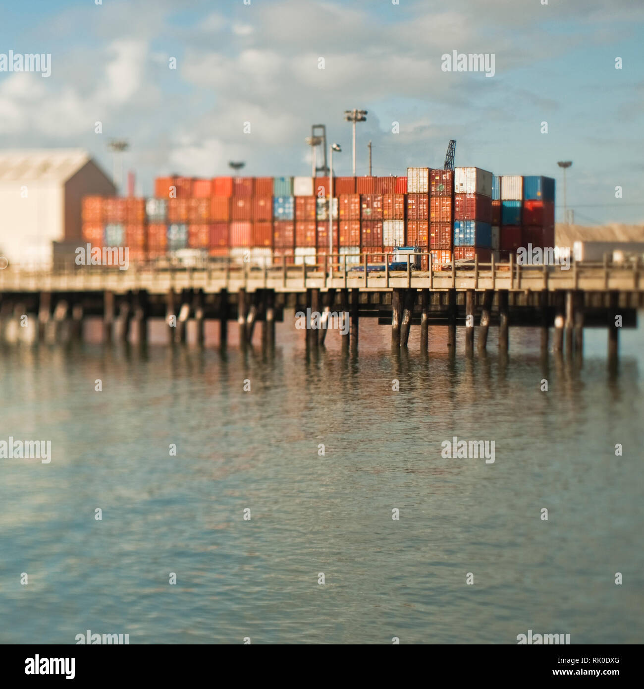 Row of containers ships hi-res stock photography and images - Alamy