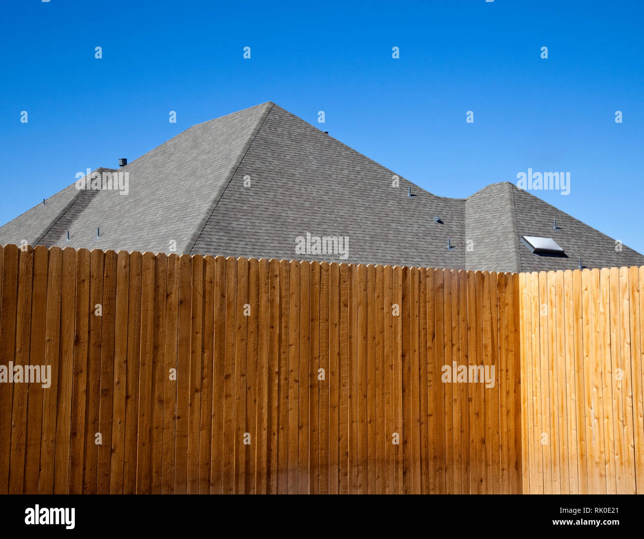 Fence and Roof Stock Photo - Alamy